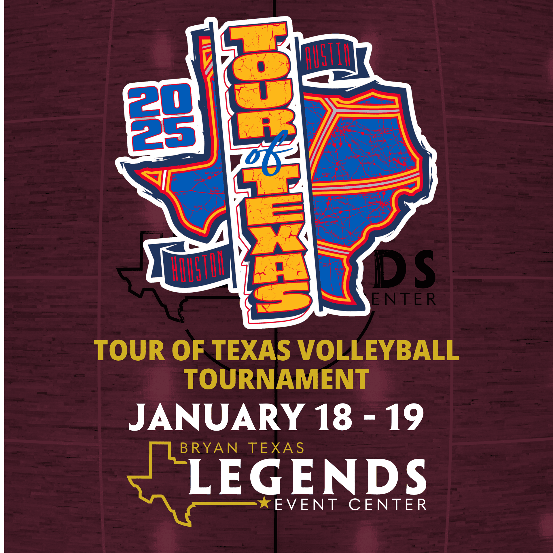Tour of Texas Volleyball Tournament - Legends Event Center