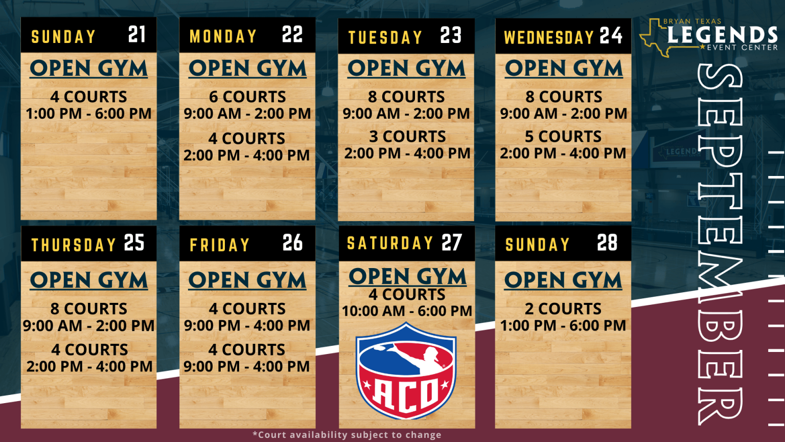 Bryan TX Sports Complex | Youth Sports Complex | Legends Event Center