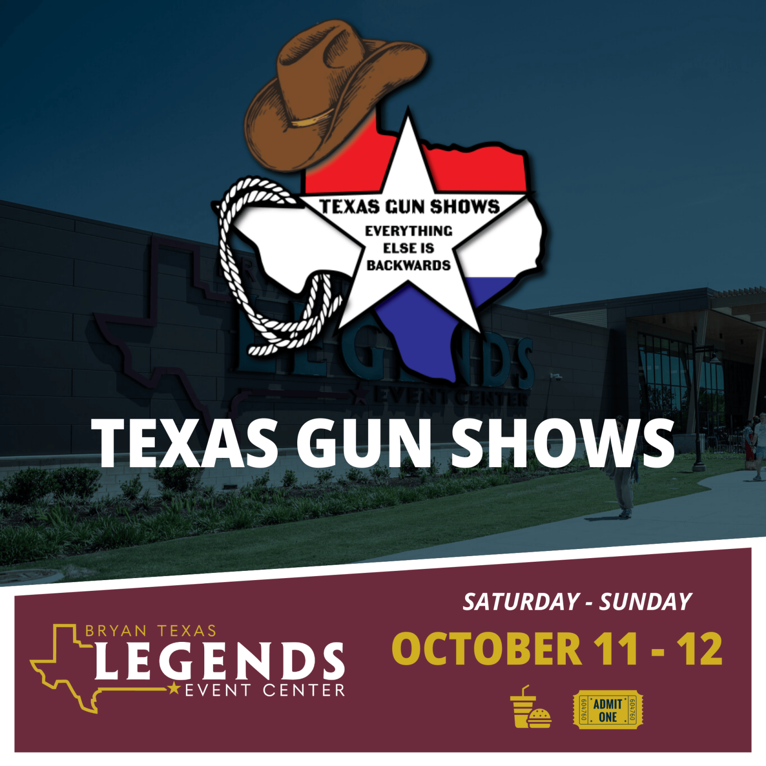 Texas Gun Shows - Bryan, Texas - Legends Event Center